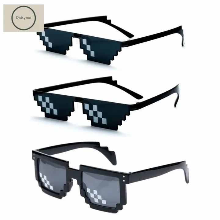 Spoof Polygonal Thug Life Sunglasses Mosaic 8pixel Sunglass Daisymo