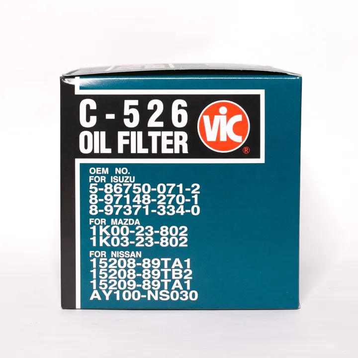 VIC Oil Filter C-526 for Isuzu, Mazda, and Nissan | Lazada PH
