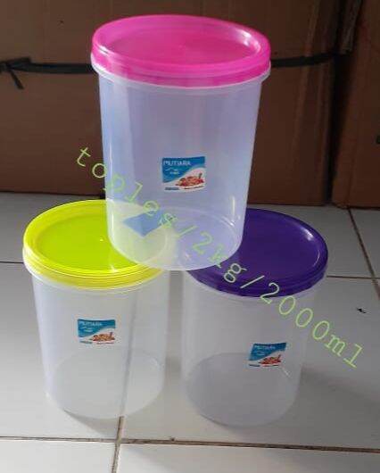 Toples Tabung Sealware Plastik Permen Gula Kue 2 kg | Lazada Indonesia