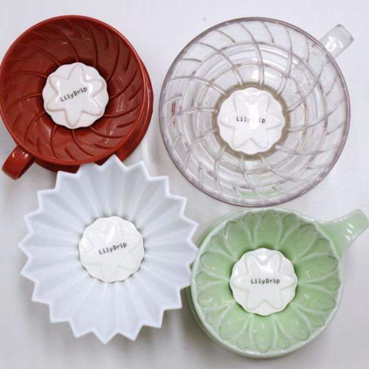 Lilydrip Ceramic LOTOS Pour Over Coffee Dripper Transformer Brewer ...
