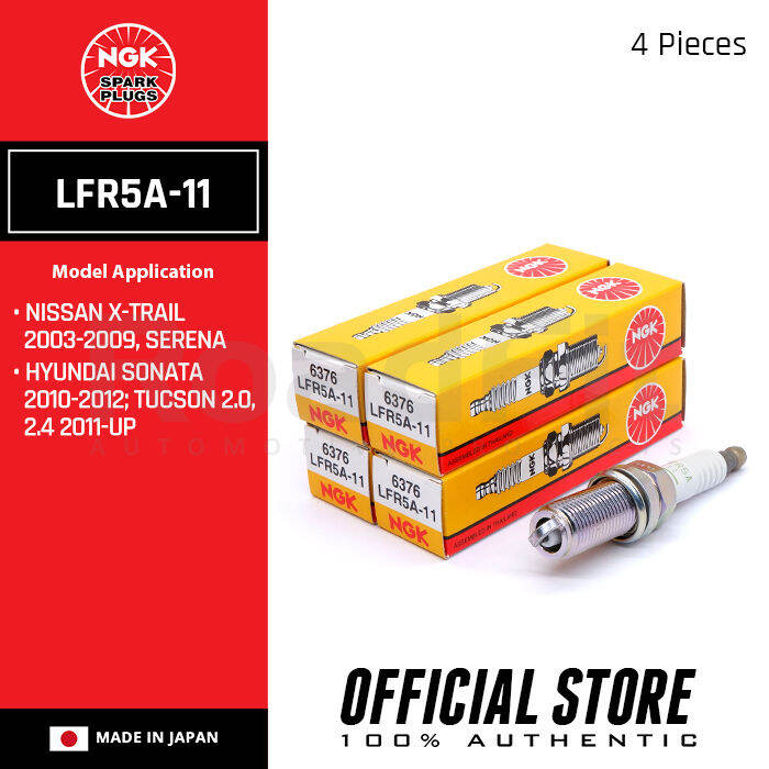 NGK LFR5A-11 Standard Spark Plugs for Nissan X-trail, Serena, Hyundai ...