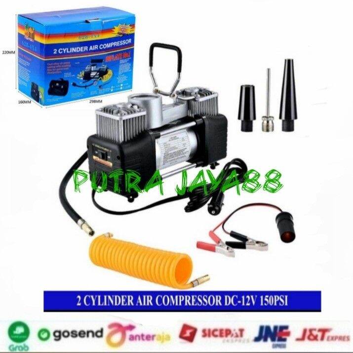 Compresor alat pompa ban kompresor pompa angin mobil truk 2 silinder ...
