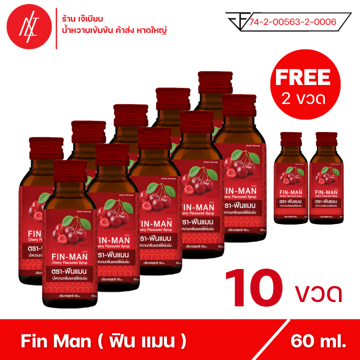 Fin Man - ฟินแมน น้ำหวานเข้มข้น ตรา แอตแลนติก เบฟเวอร์เรจ กลิ่น ...