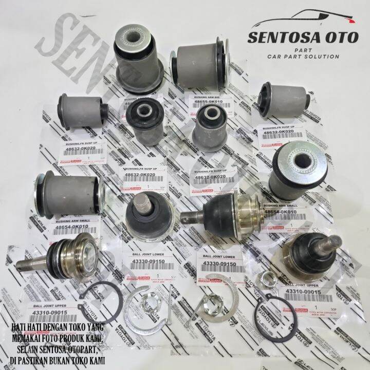 Ball Joint Dan Bushing Arm Atas Bawah Innova Komplit Set 12pcs | Lazada ...