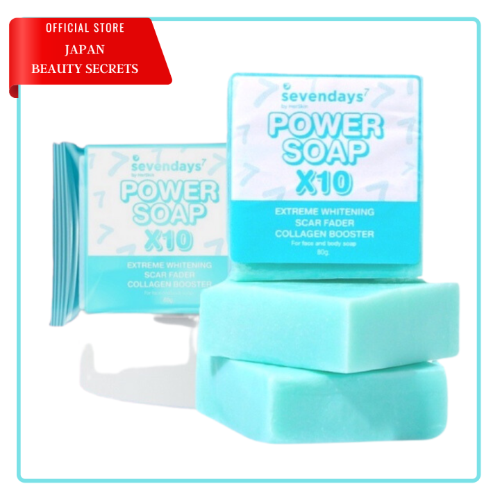 Sevendays Power Soap Collagen Booster 80g X10 Extreme Whitening Scar ...