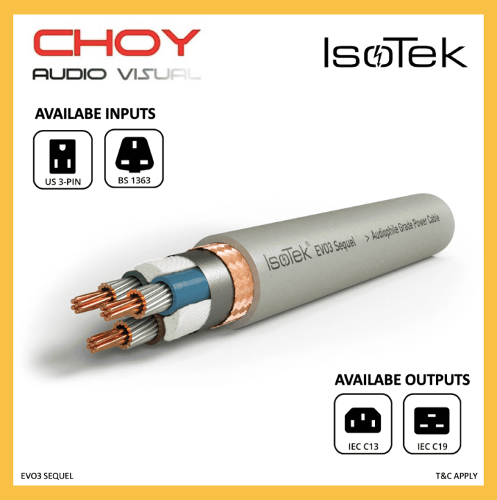 Isotek Evo3 Sequel UK/US (C13/C19) Power Cord (2m) | Lazada