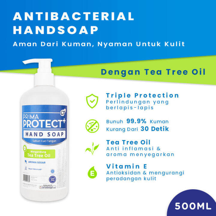 Hand Soap Prima Protect+ 500ml / Sabun Cuci Tangan Prima Protect (Pump ...