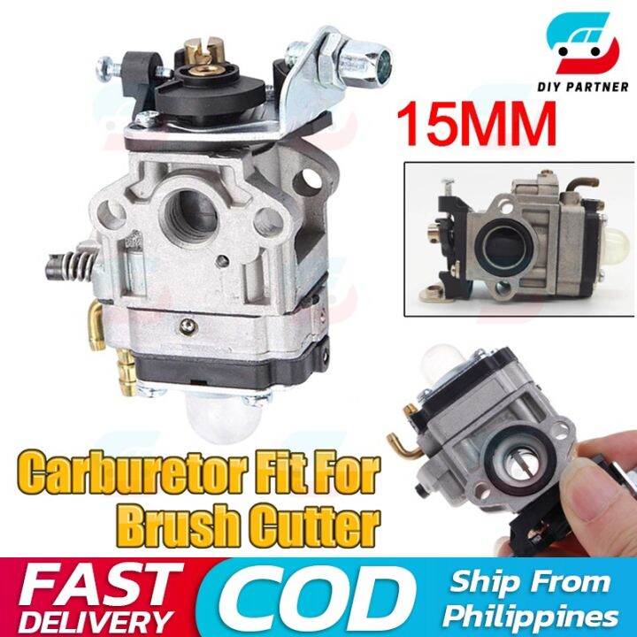 【Spot】15mm Carburetor Fit for Brush Cutter CG430 CG520 1E40F Engine ...
