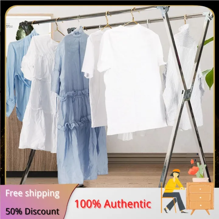 150cm Length X-Shaped Stainless Steel Drying Rack Parallel Bar Folding ...
