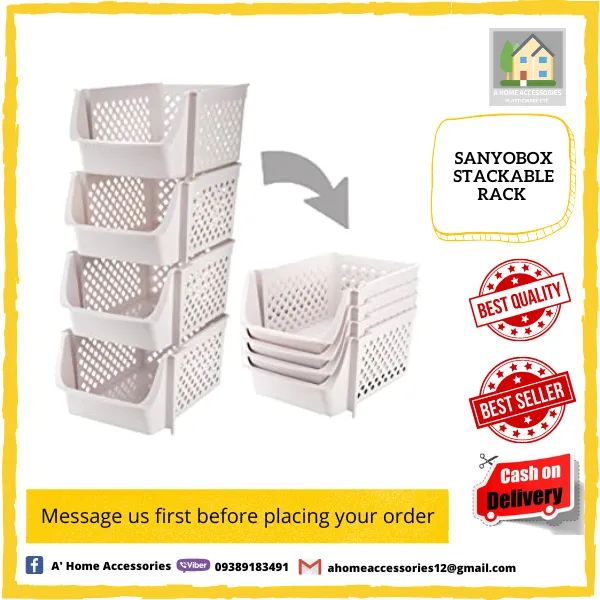 Sanyobox Stackable Rack 3,4 Layers | Lazada PH