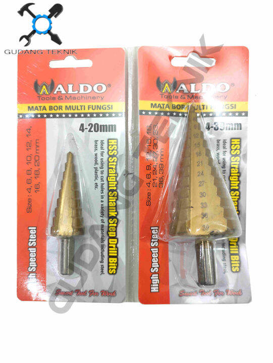 (ALDO GOLD) Mata Bor Pagoda Step 4-20mm 4-39mm ALDO / Mata Bor Besi ...