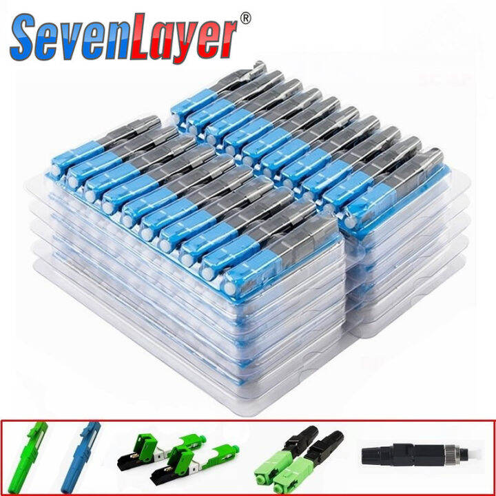 10PCS FTTH SC UPC SC APC Optical Fiber Quick connector butterfly SC ...