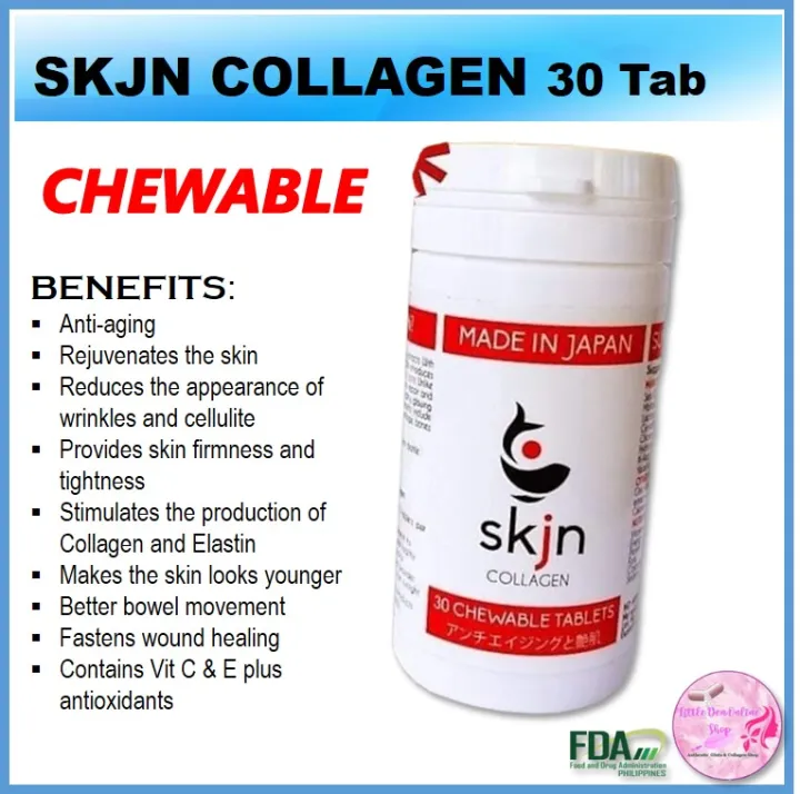 SKJN Collagen 30 Chewable Tablets 1000mg per tablet | Lazada PH