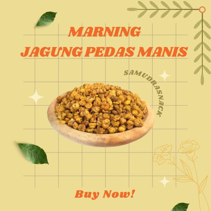 marning jagung pedas manis / snak jagung pedas manis renyah gurih 1kg ...