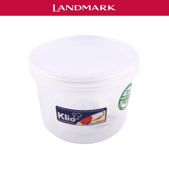 Klio Round Canister Short 400ml With Spoon | Lazada PH