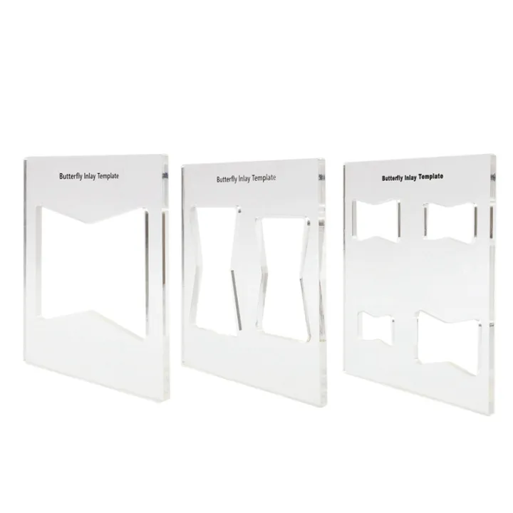3Pcs Butterfly Inlay Template Woodworking Bowtie Key Wood Bow Tie ...