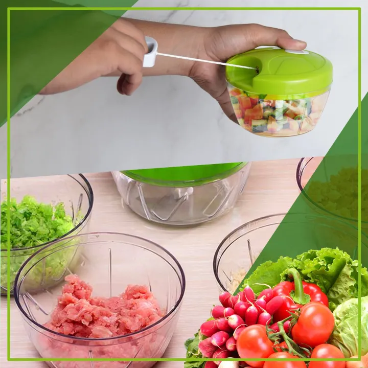 Multifunction Durable Handheld String Food Processor, Mini Multi ...