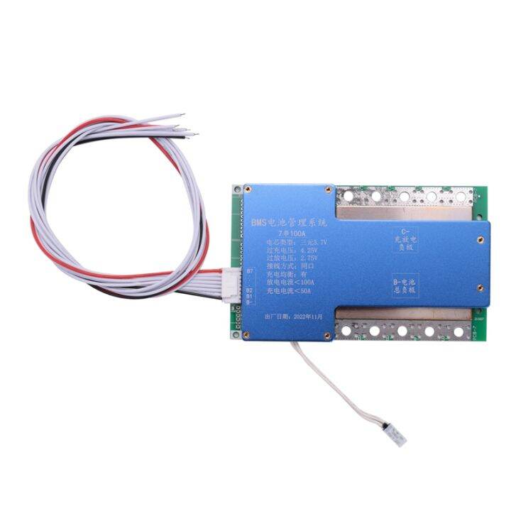 Bms 7S 24V 18650 Lithium Battery Pack Board Bms Equalizer Pcb ...