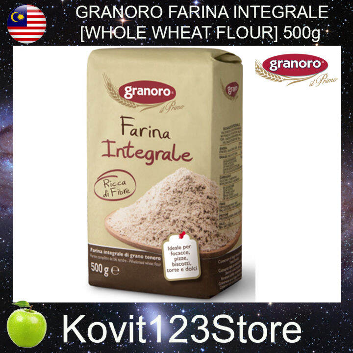 [ORIGINAL] GRANORO FARINA INTEGRALE [WHOLE WHEAT FLOUR] 500g | Lazada