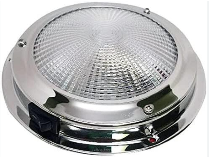 Stainless Steel 304 Dome Light 4" & 5" 12 Volt, LED Type, Cabin Light ...