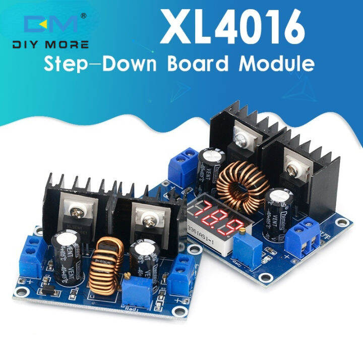 diymore XL4016 DC 4-38V Digital Voltage Regulator Module LED Voltmeter ...