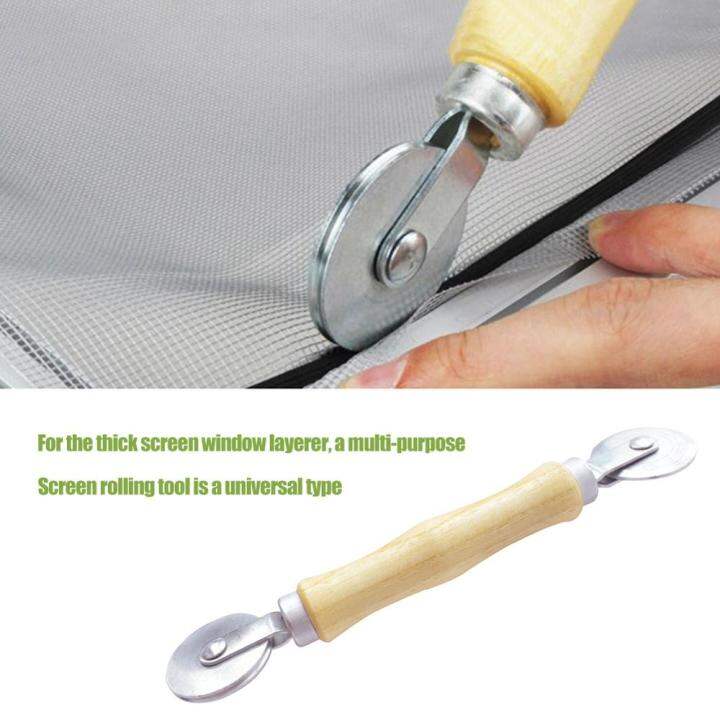 Wooden Handle And Steel Wheels Rolling Tool Double Window Installation ...