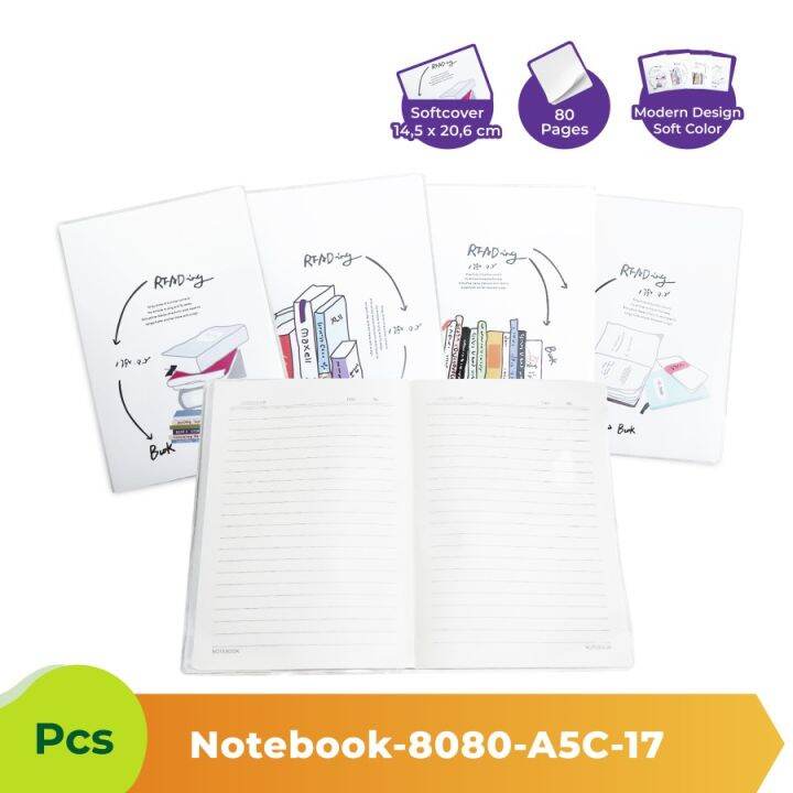 GREEBEL BOOK / BUKU TULIS / NOTEBOOK 8080-A5C-17 | Lazada Indonesia
