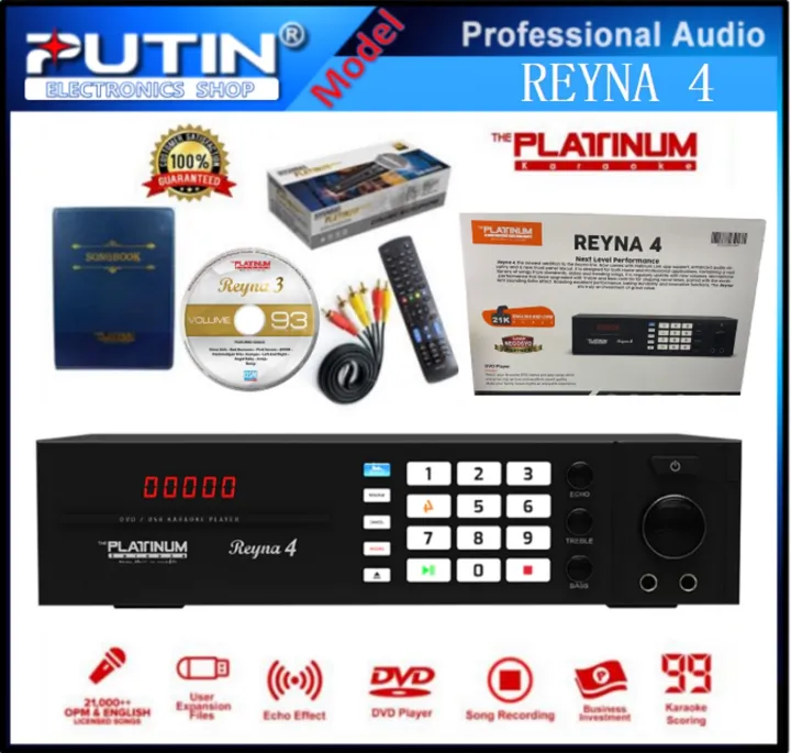 * The Platinum Reyna 4 Karaoke Player Free wired mic -VOLUMER 93 UPDATED CD (Reyna4 Player ...