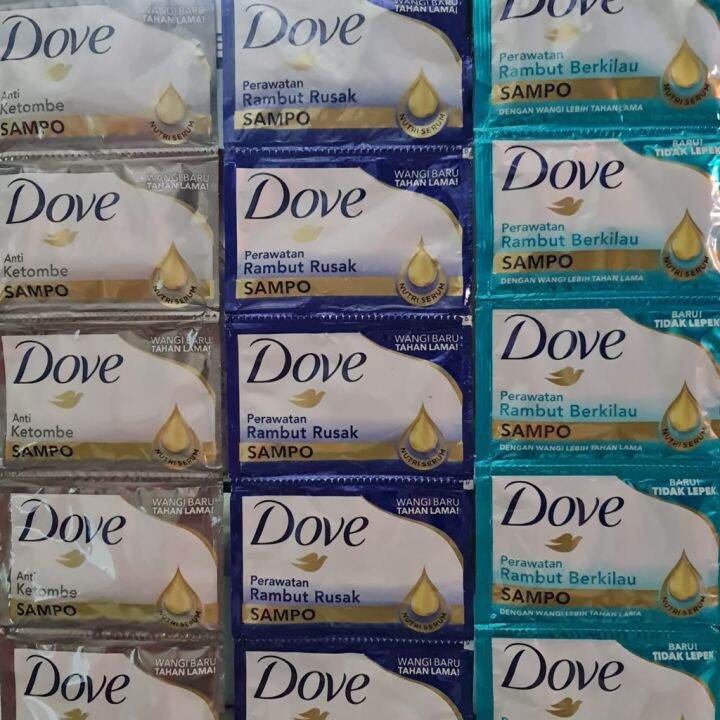 Shampoo & Kondisioner Dove Renceng isi 12 sachet 8 ml | Lazada Indonesia
