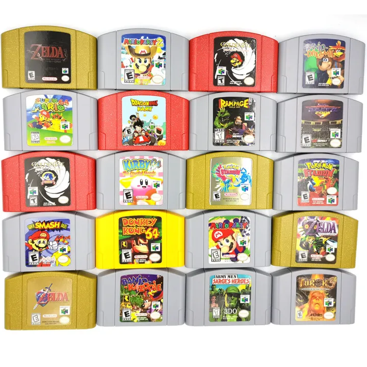ตลับเกมมาริโอ้สำหรับการ์ดเกม Nintend N64รุ่น US N64ตลับวิดีโอเกม ...
