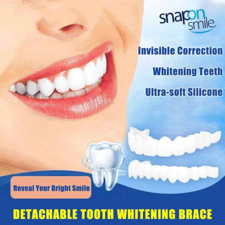 ganze011 Not fake white Silicone Tooth Brace detachable tooth whitning ...