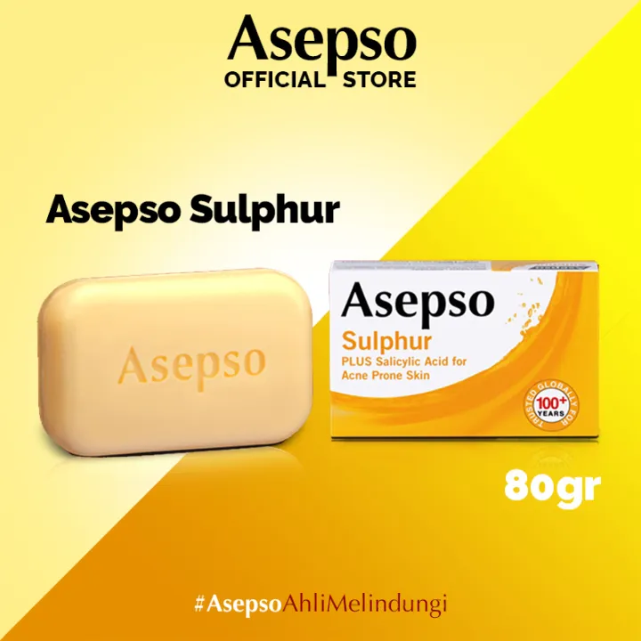 ASEPSO Sabun Batang Soap Sulphur- 80gr | Lazada Indonesia