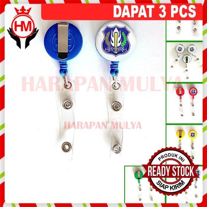 ID Card Yoyo Logo Satpam Gantungan ID Card Holder Satpam Security ...