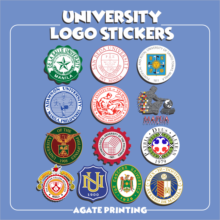 University Logo Stickers High Quality Waterproof Matte Outdoor Logo ...