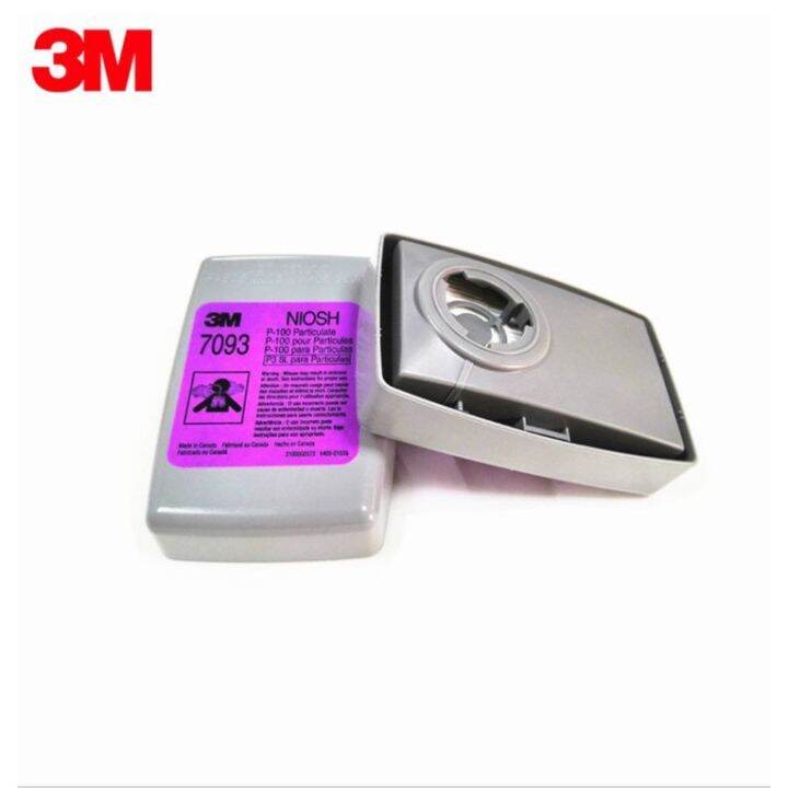 ♟3m 7093 Particulate Filter Niosh P100 Original Made In Canada Use with 3M Respirator Facepieces ...