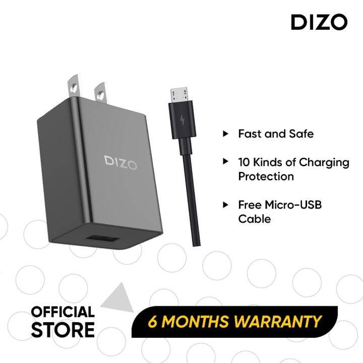 DIZO Charger 12W Fast and Stable Charging 10 Kinds Of Protection ...
