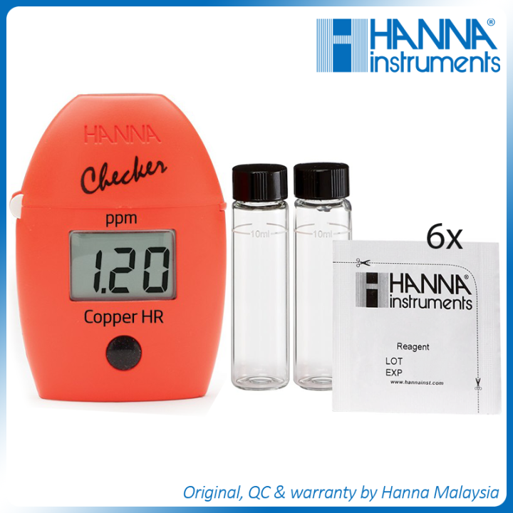 HANNA HI702 Copper High Range Handheld Colorimeter - CHECKER HC HI 702 hi702-11 hi702-25 ...