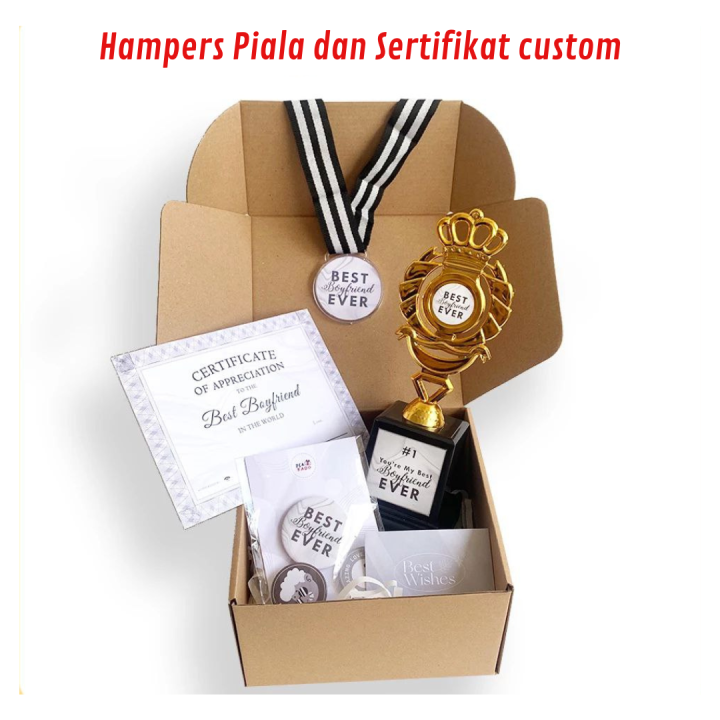 Hadiah Kado Piala Sertifikat Custom Wisuda Graduation Birthday | Lazada ...