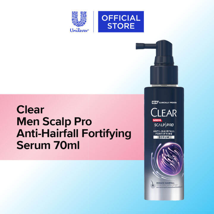 Clear Men Scalp Pro Anti-Hairfall Fortifying Serum 70ml | Lazada Singapore