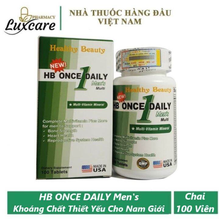 Viên Uống HB Once Daily Men's - Giúp Bổ Sung Vitamin & Khoáng Chất ...