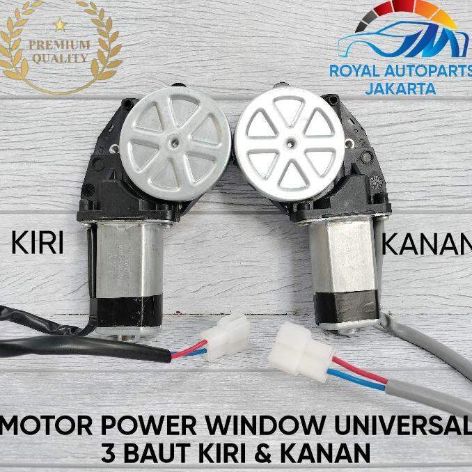 MOTOR DINAMO POWER WINDOW JENDELA MOBIL 3 BAUT 7 GIGI KANAN & KIRI ...