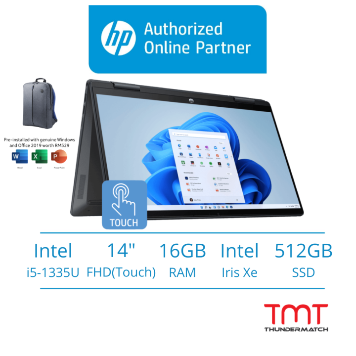 HP Pavilion X360 14-ek1038TU 2 in 1 Laptop (Space Blue) | i5-1335U ...