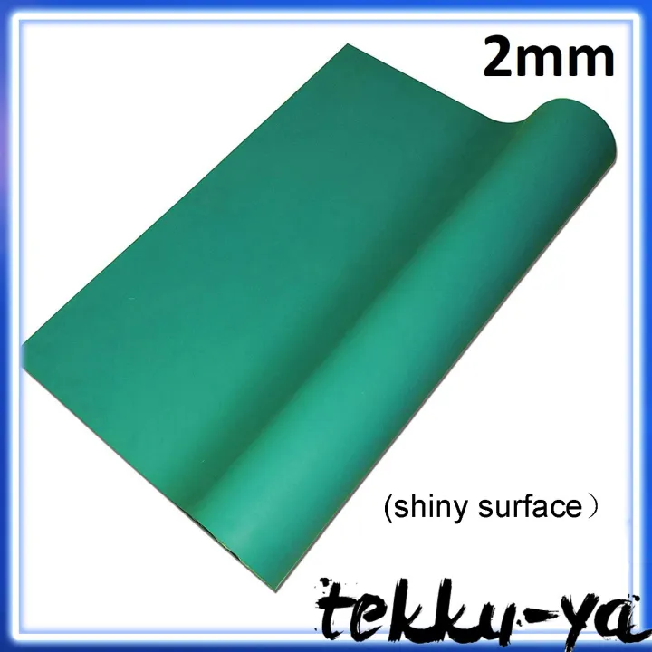 Anti Static Mat ESD Shiny Green Rubber Sheet Control Work Table Static ...