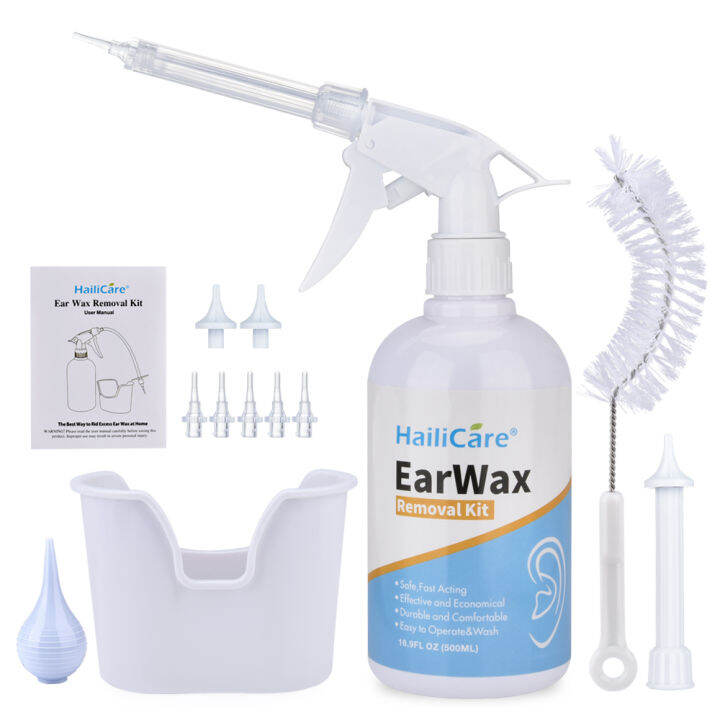 500mL Ear Cleaning Irrigation Kit Washer Bottle Ear Wax Removal Tool ...