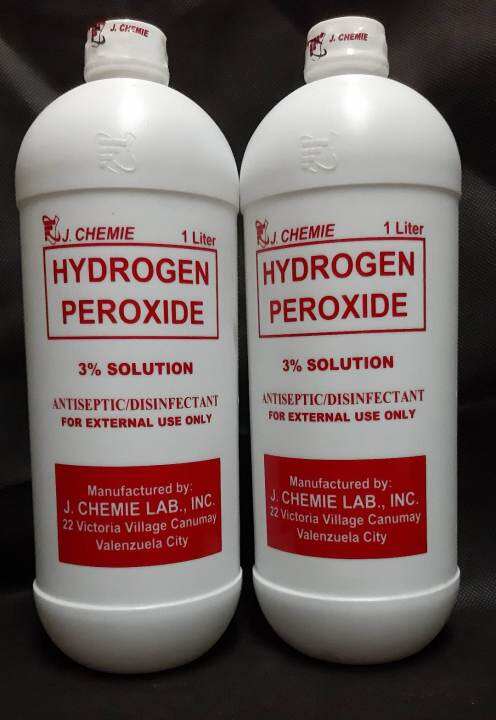 1L J.CHEMIE HYDROGEN PEROXIDE 3% SOLUTION ANTISEPTIC/ DISINFECTANT ...