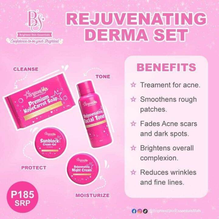Brightest Skin Essentials Rejuvenating Derma Set | Lazada PH