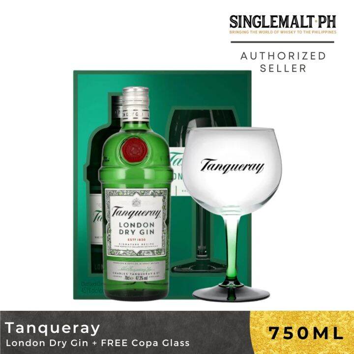 Tanqueray London Dry Gin 75cl with FREE Copa Gl Gift Pack | Lazada PH