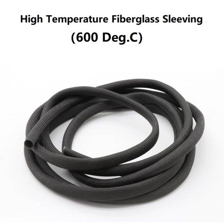 3/10M Black High Temperature Fiberglass Tube 1-30mm Spindle Tube Casing ...