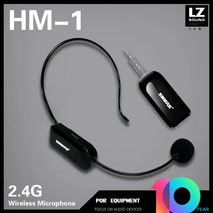 SHURE HM-1 UHF Wireless Microphone Professional Portable Voice ...