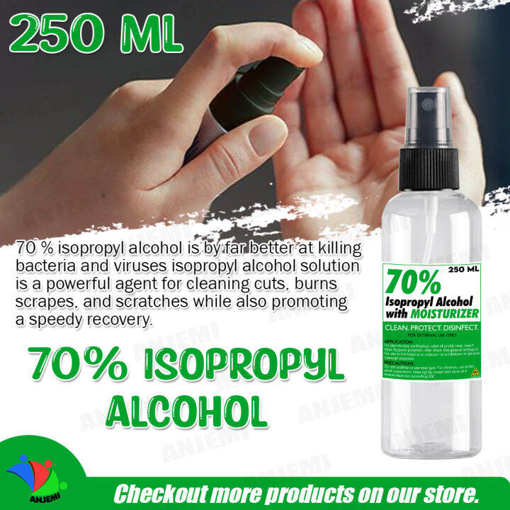 Reign 70% Isopropyl Alcohol with Moisturizer 250ml Sanitizer, Disinfectant, Anti Bacterial, Anti ...